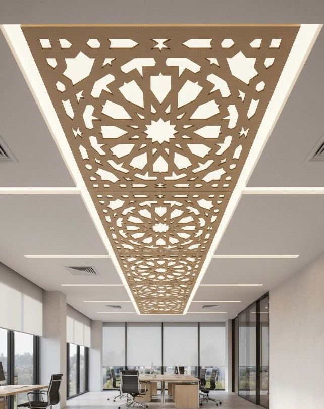 Celosía de Madera 60×60 cm para Falso Techo – Estilo Árabe Andalusí In ...